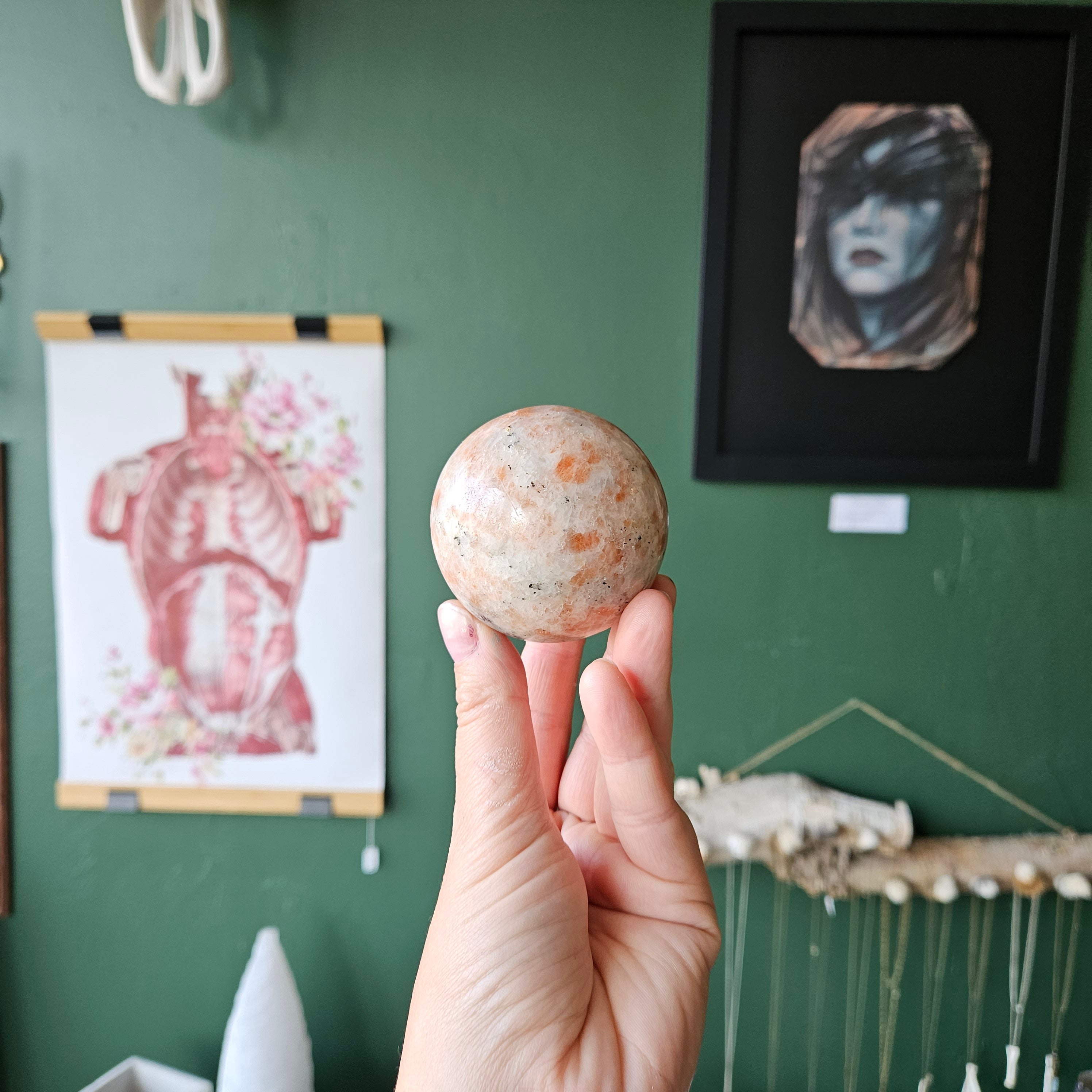 Sunstone Sphere – Ember and Stone Curiosities