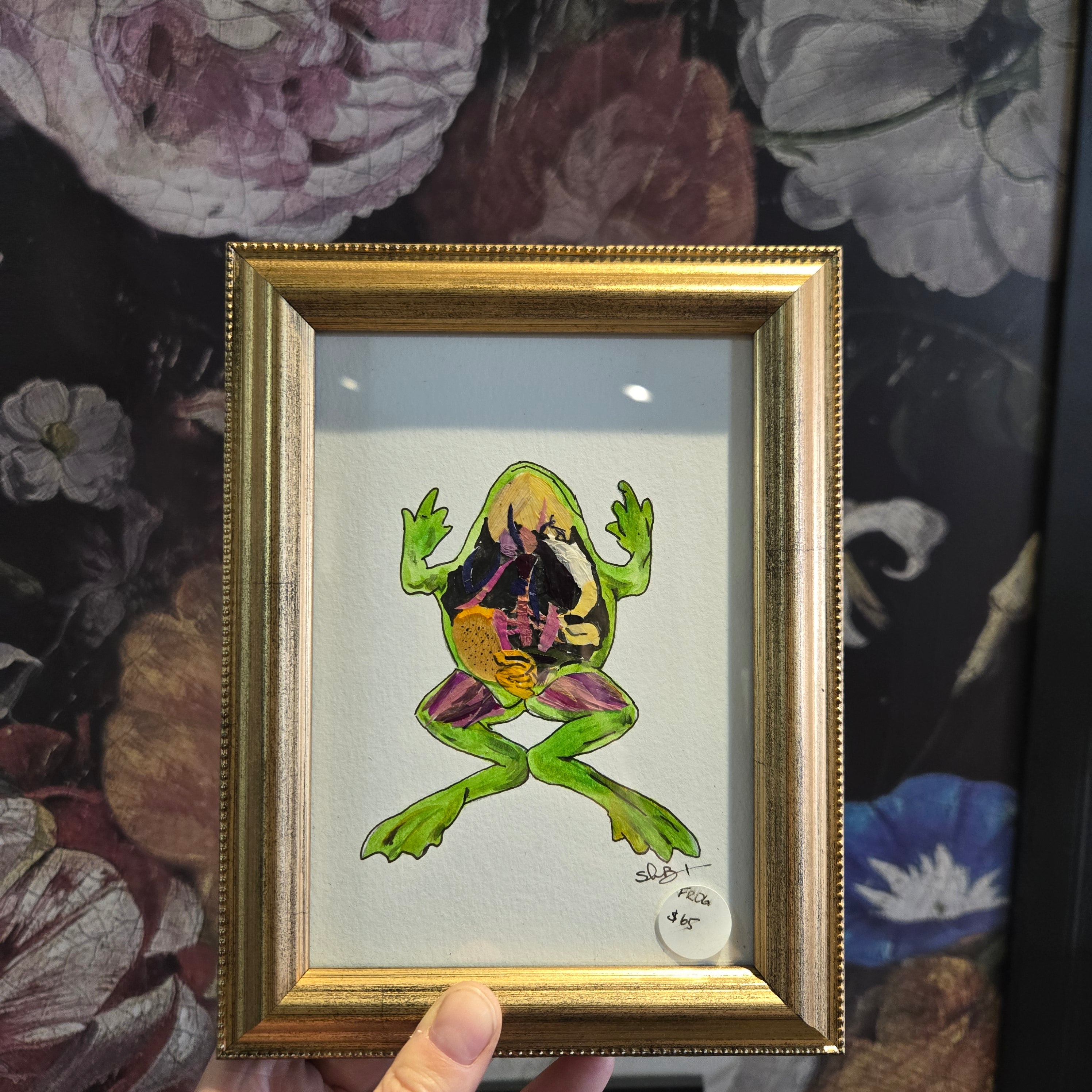 Floral Garden Art Frog – Ember and Stone Curiosities